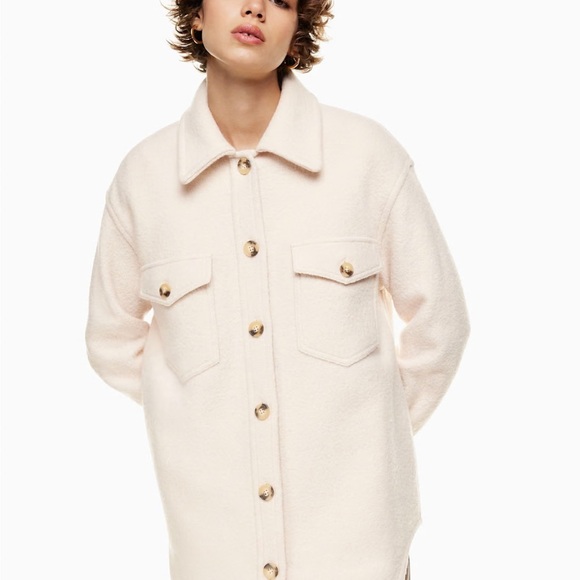 Wilfred | Jackets & Coats | Wilfred Cream Utility Jacket Classic Collar ...